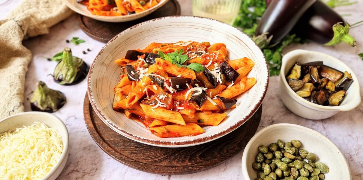 Savor Italian Comfort: Eggplant Caponata Pasta with Capers Recipe